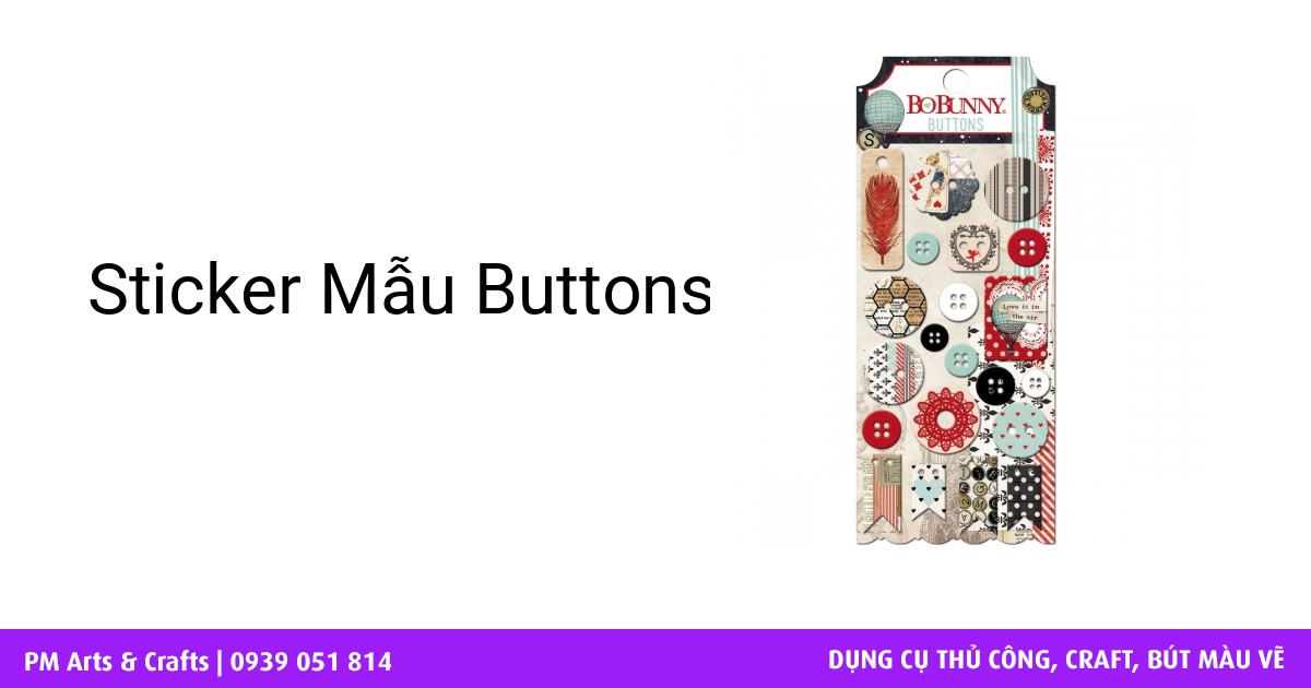 Sticker Mẫu Buttons, scrapbook, giấy gói quà, sticker, hình dán