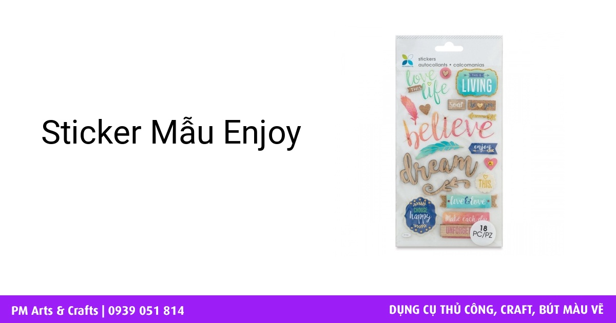 Sticker Mẫu Enjoy