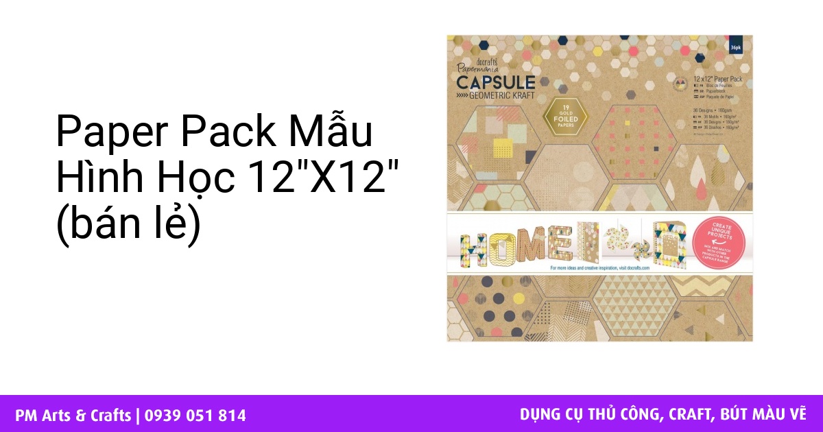 Paper Pack Mẫu Hình Học 12