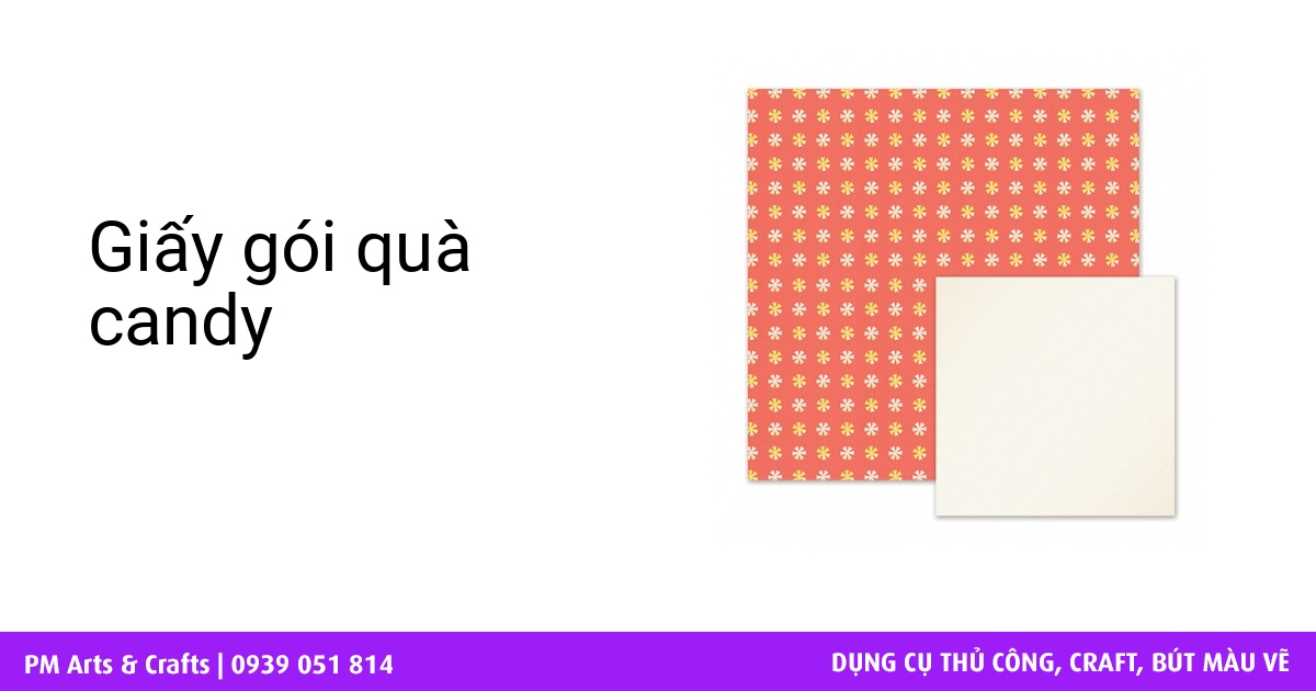 Giấy gói quà candy, gift wrap, giấy gói quà