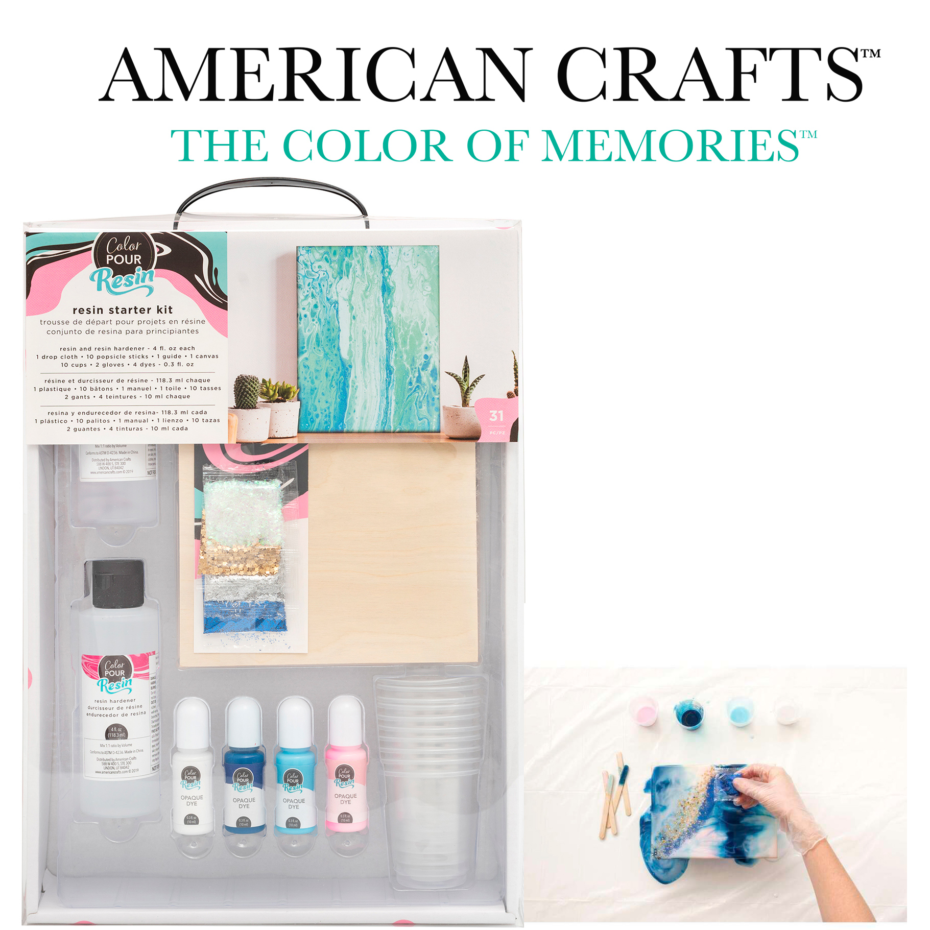 Bộ kit resin 8 món hiệu AC, resin, kit - ac - color pour resin - resin ...