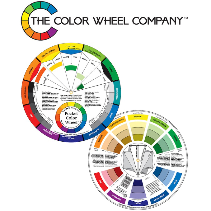 Bảng pha màu color wheel company 13x13 cm, color wheel company, mixing ...