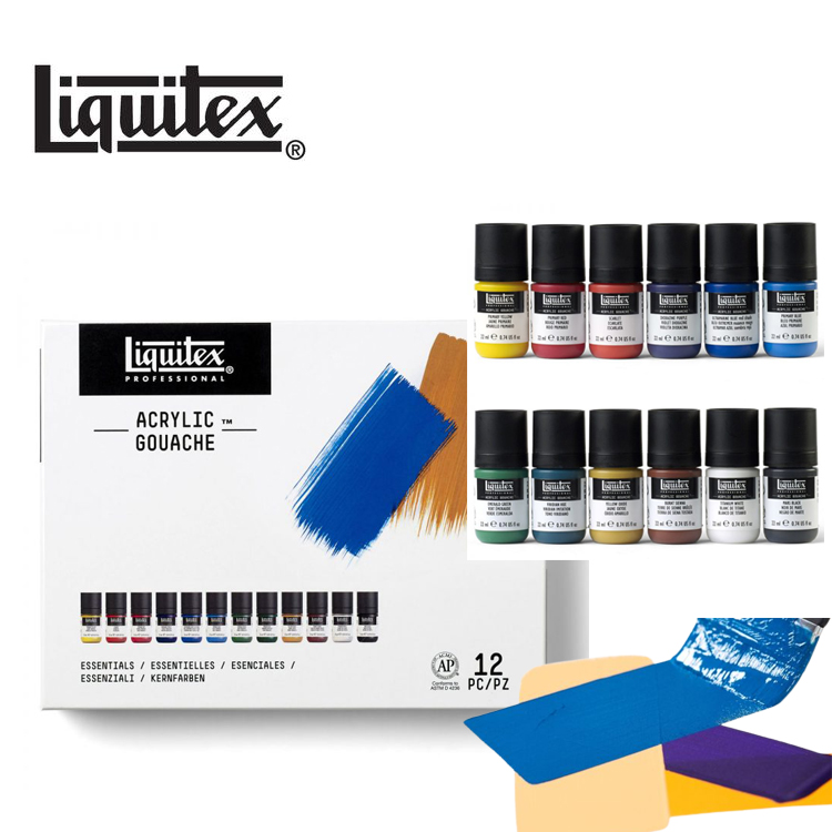 Liquitex professional Gouache set Essentials 12x22ml, Liquitex Professional Acrylic Gouache